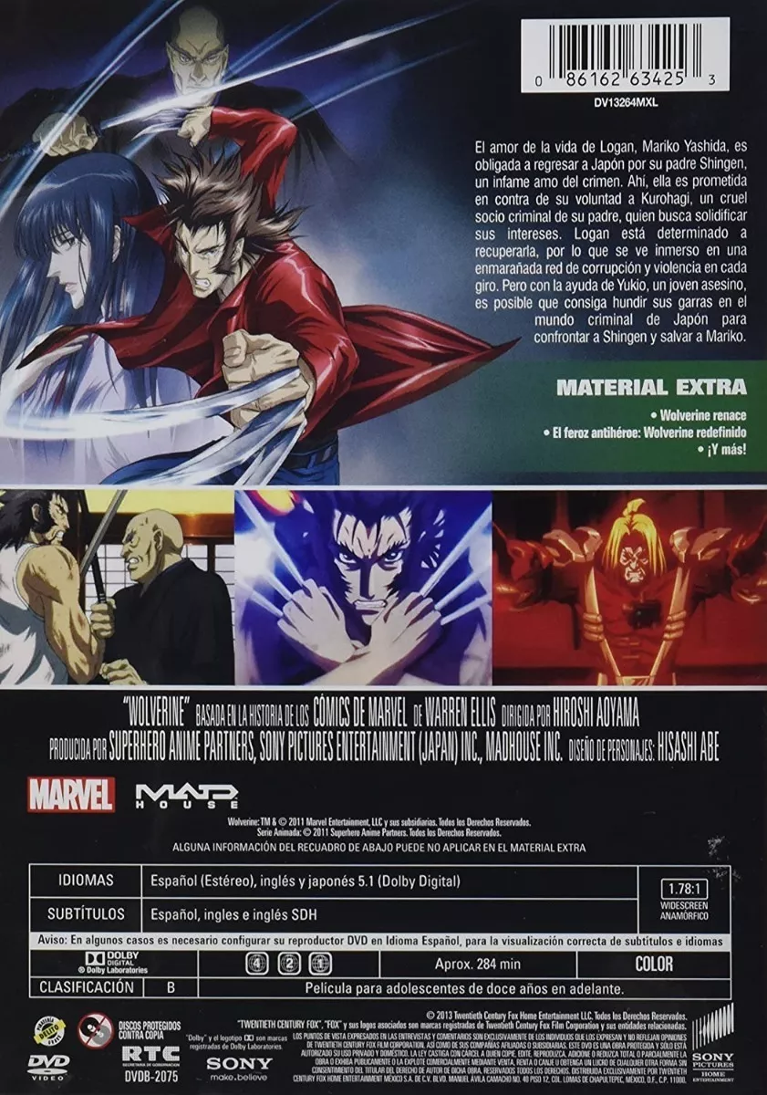 Marvel Anime Wolverine La Serie Completa (DVD) | Centauros