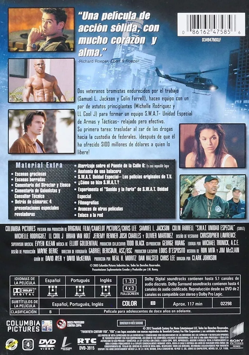 S.W.A.T Unidad Especial (DVD) | Centauros