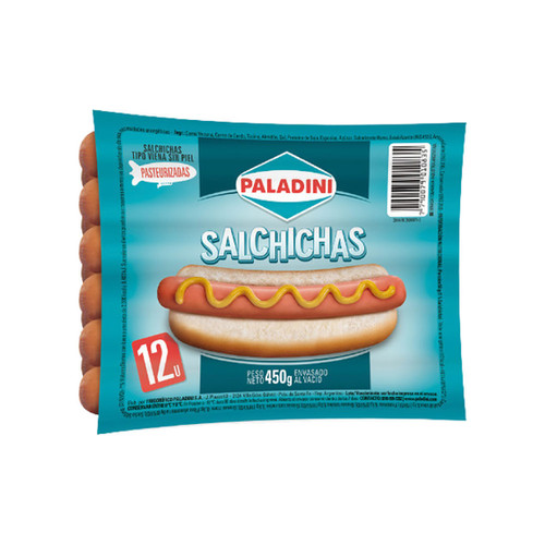 Salchichas Paladini x 12 Unidades. | GT2022