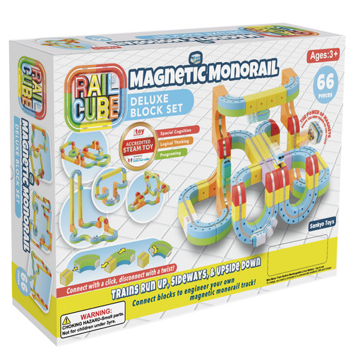 Magnetic Monorail Deluxe Set | Rail Cube