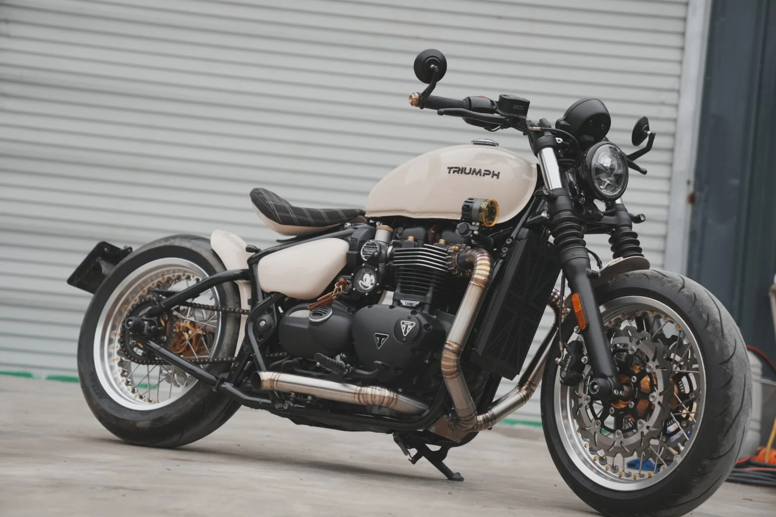 Triumph Bobber Titanium Octopus Exhaust | Blackbird Moto New