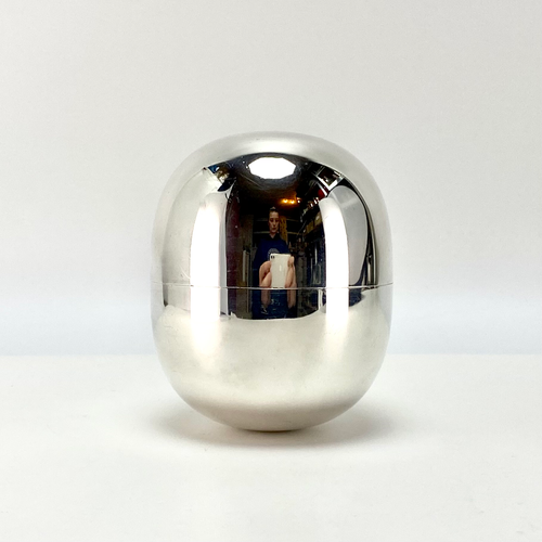 Vintage Original Piet Hein Silver-Plated Super Egg Bonbonniere ...
