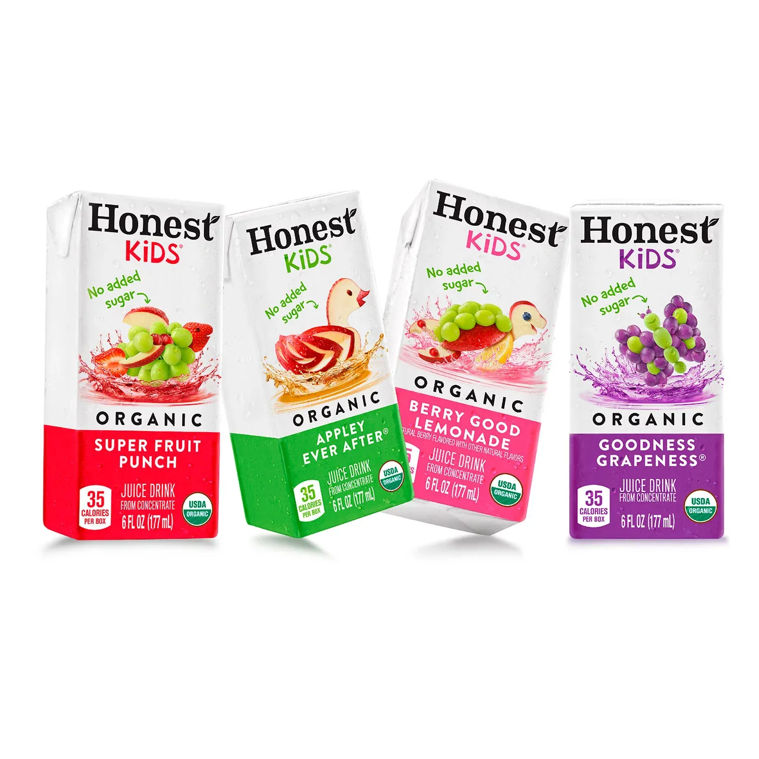 Honest Kids Organic Fruit Juice Drink Boxes Variety Pack (6 oz., 40 pk ...