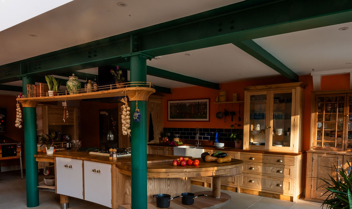 Custom Furniture in Hybrid Kitchen | Johnny Grey Studios