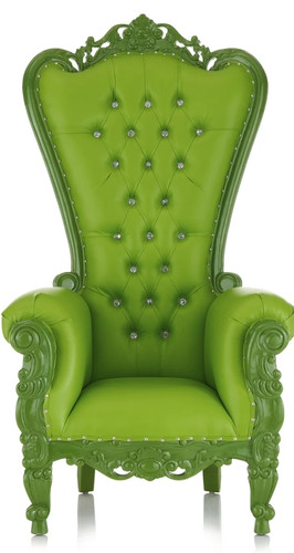 All Green Throne Chair | QueenCity Thrones