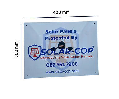 Solar-Cop warning sign board | Solar-Cop
