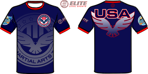 Blue USMA Team T-Shirt (Old Design With 2023 WMAG logo) | Elite Level ...