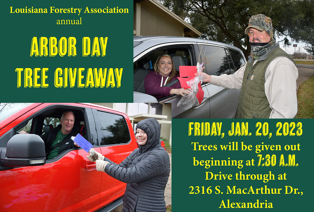 Annual Arbor Day Tree Giveaway Jan. 20!