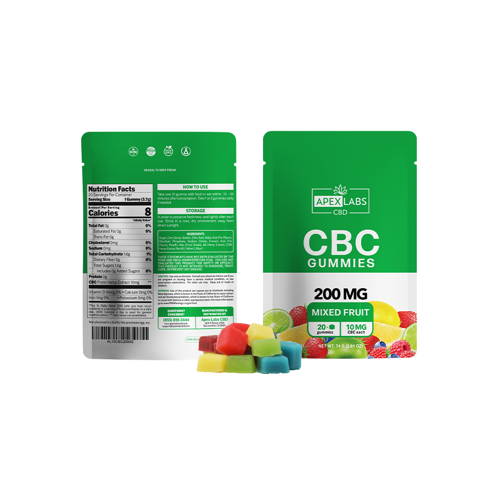 COA | BID018 | 200mg CBC Gummies