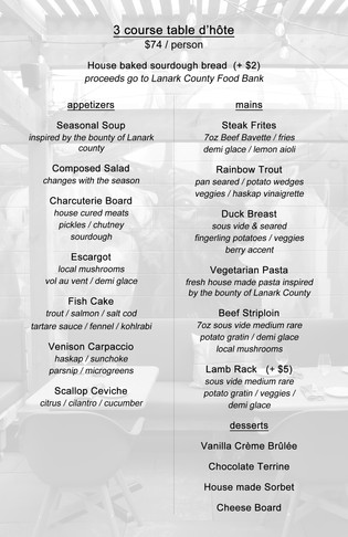 Black Tartan Kitchen | Menu