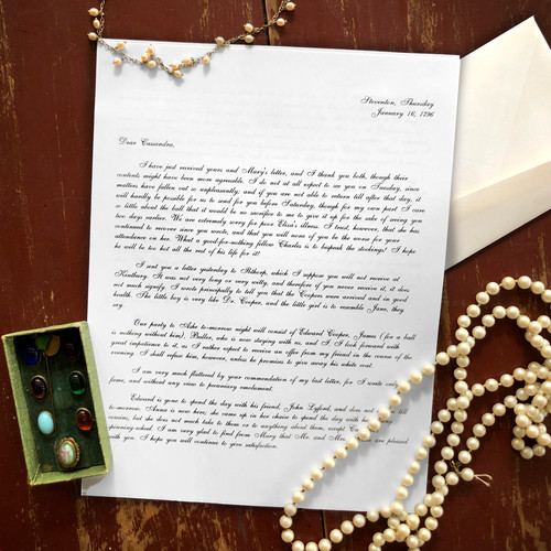 Jane Austen's Letters | Literary Letters Co