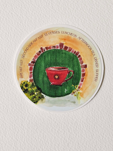 Hobbit Tea Vinyl Sticker | Wrenhaven