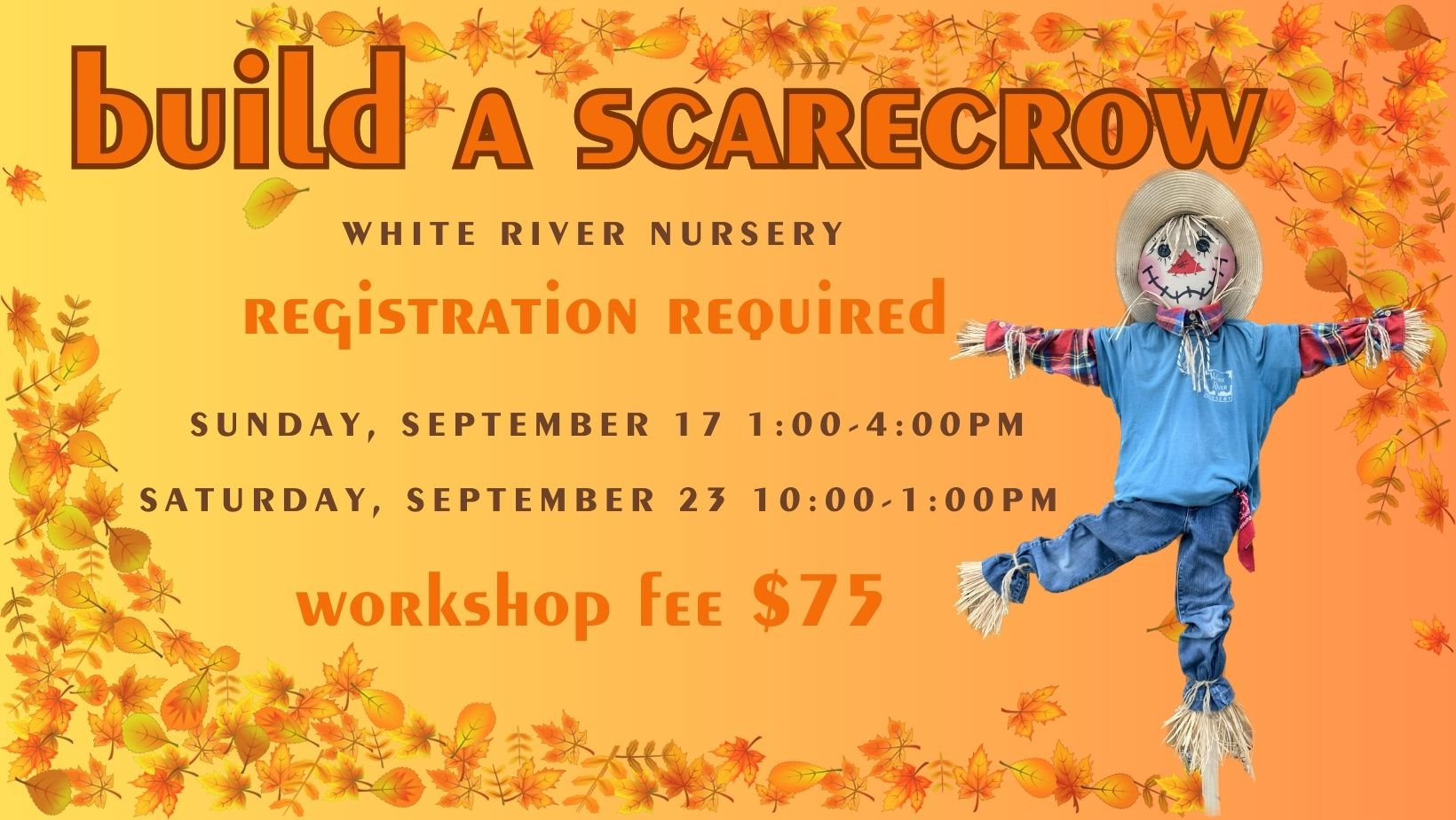 Build A Scarecrow | whiterivernursery