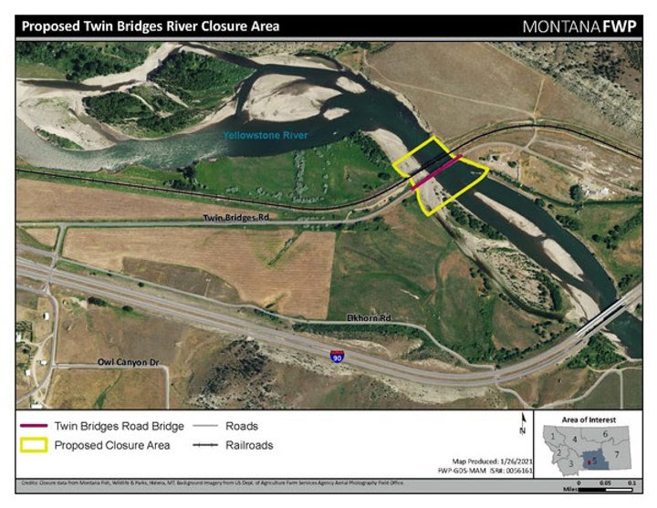 Stretch of Yellowstone River Closed Because of Threat From Old Bridge