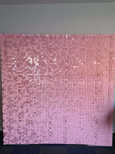 Bubblegum pink sequin wall | TheSequinWallCompany
