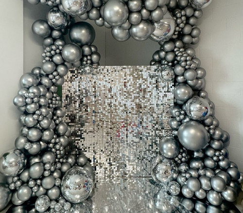 Silver Sequin Wall | TheSequinWallCompany