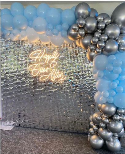 Silver Sequin Wall | TheSequinWallCompany