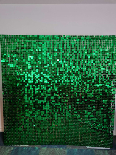 Green sequin wall | TheSequinWallCompany