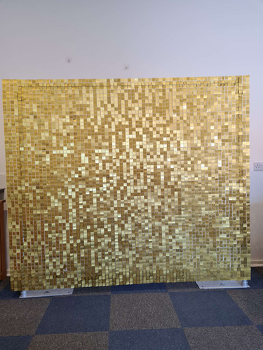 Matte Gold Sequin Wall | TheSequinWallCompany