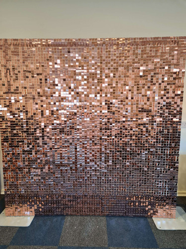 Rose Gold Sequin Wall | TheSequinWallCompany