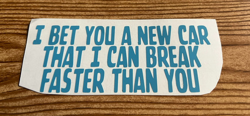 New Car Decal | Julia's Junk