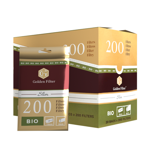 20 Bolsas de 200 Filtros Slim Bio | lamano-world