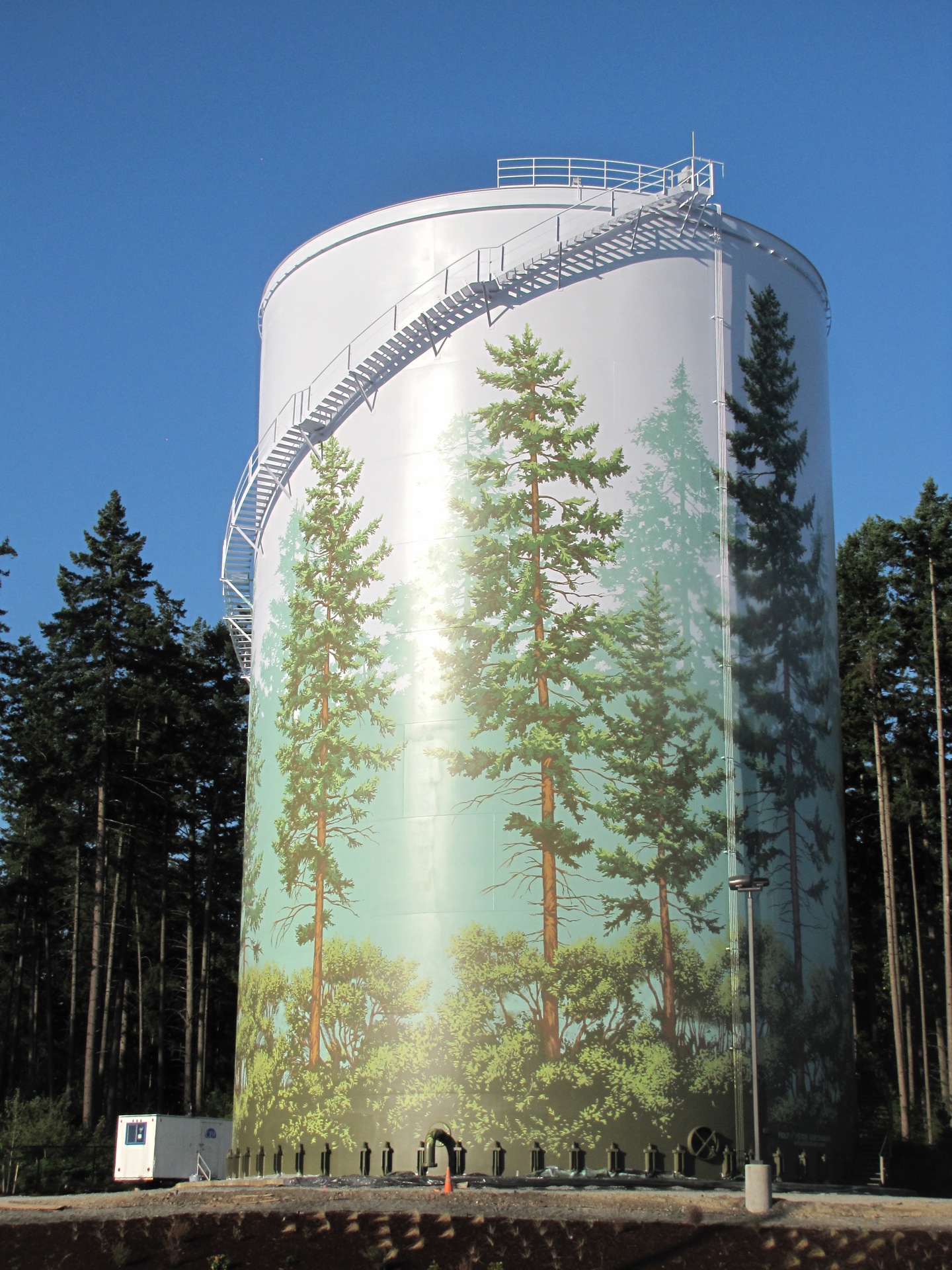 water tank murals