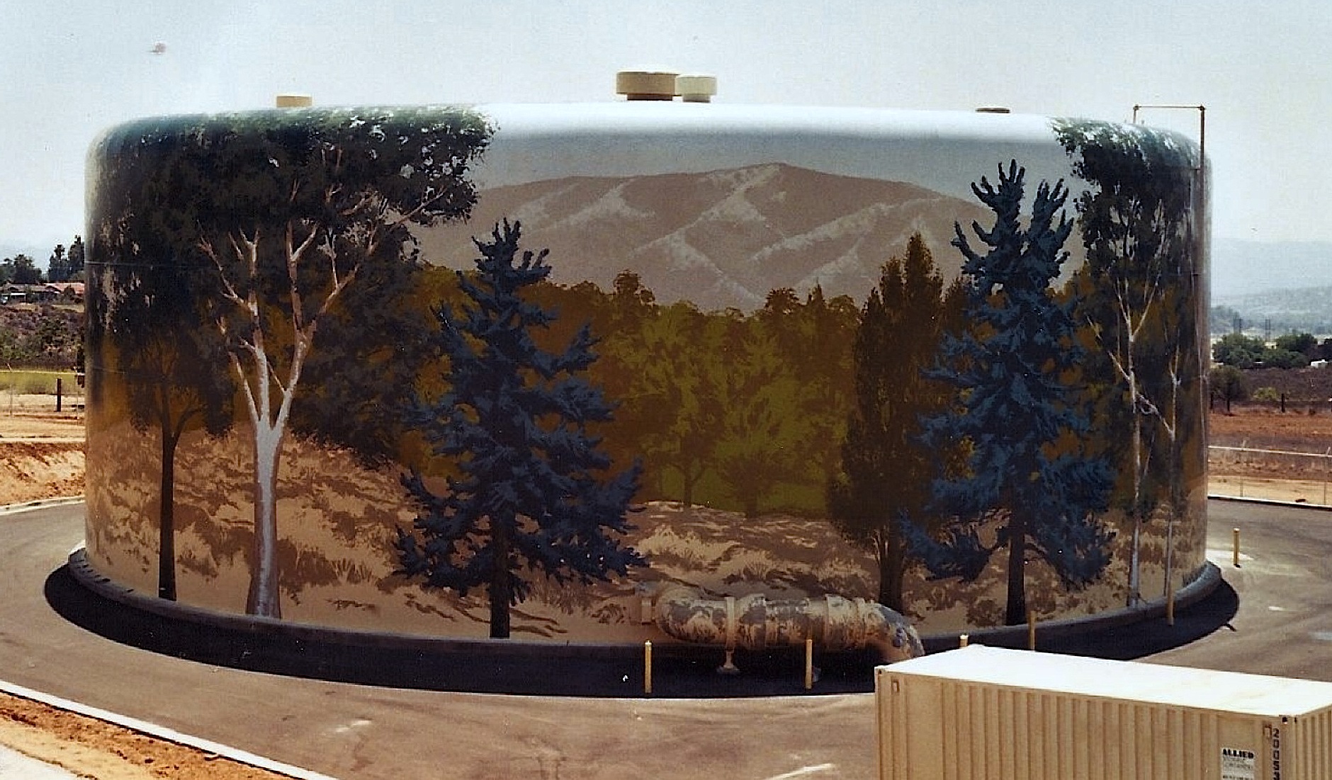 water tank murals