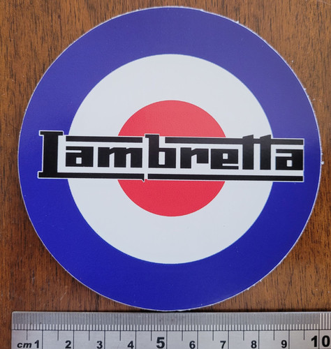 Car Sticker - Lambretta - Set of 4 - 100mm Circle - Graphic Accuracy ...