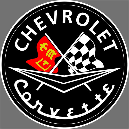 Chevrolet Corvette Circle PVC Sign | Echoes of the Past