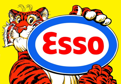 Illuminated Sign - Esso, Put a Tiger in Your Tank - 600mm Length ...