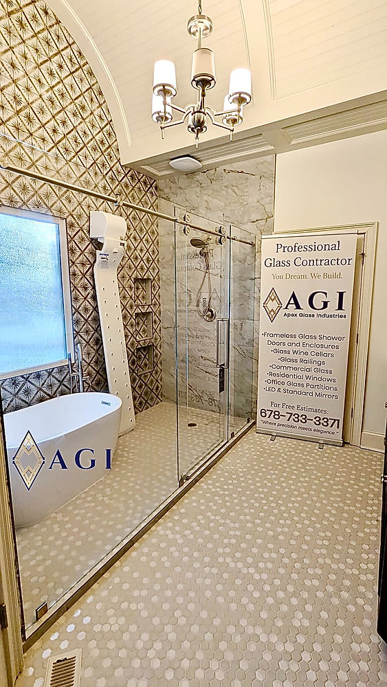 Revitalize Your Bathroom with Optic White Hydrophobic Glass Sliding ...