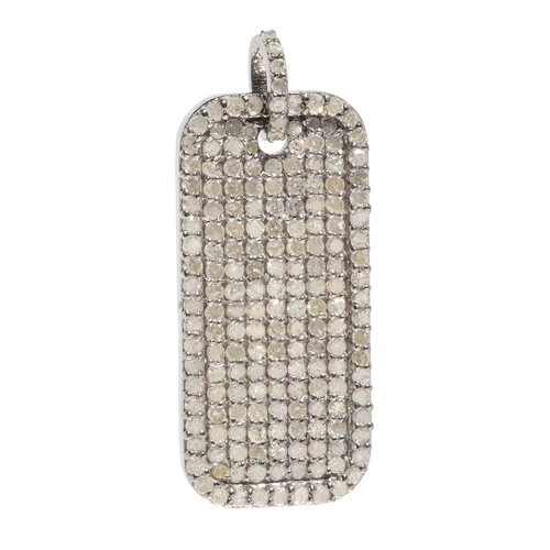 Tall and Thin with Border Dog Tag | makhaladesigns