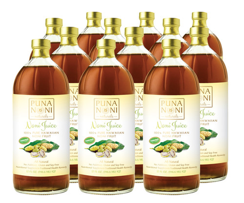 Puna Noni Juice 32oz - Case of 12 | Puna Noni Naturals