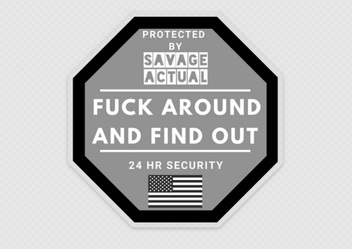 Savage Security Sticker | SAVAGE ACTUAL