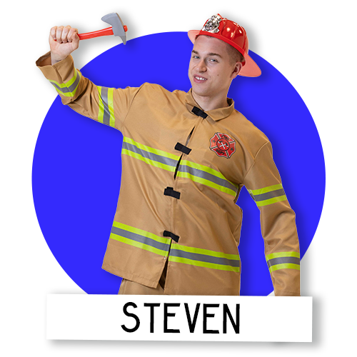 Firefighter Steven | My Party Zebra