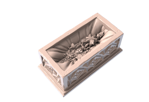 Fancy Coffin with King's corpse | Peatree POD