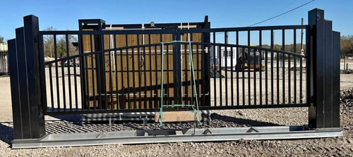 16' BI Parting Gate Set with Automatic Openers | S&S Equipment Sales