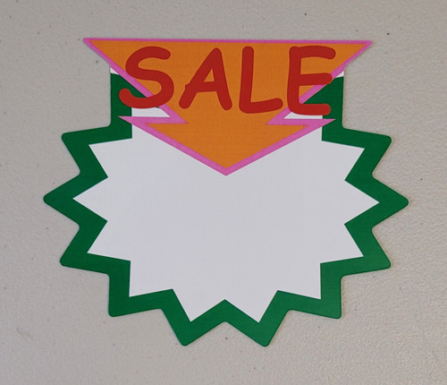 Starburst Sale Sign display card | Digi Di Cut