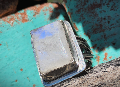 over the moon (sterling silver & moonstone) | BoOM Jewelry Designs