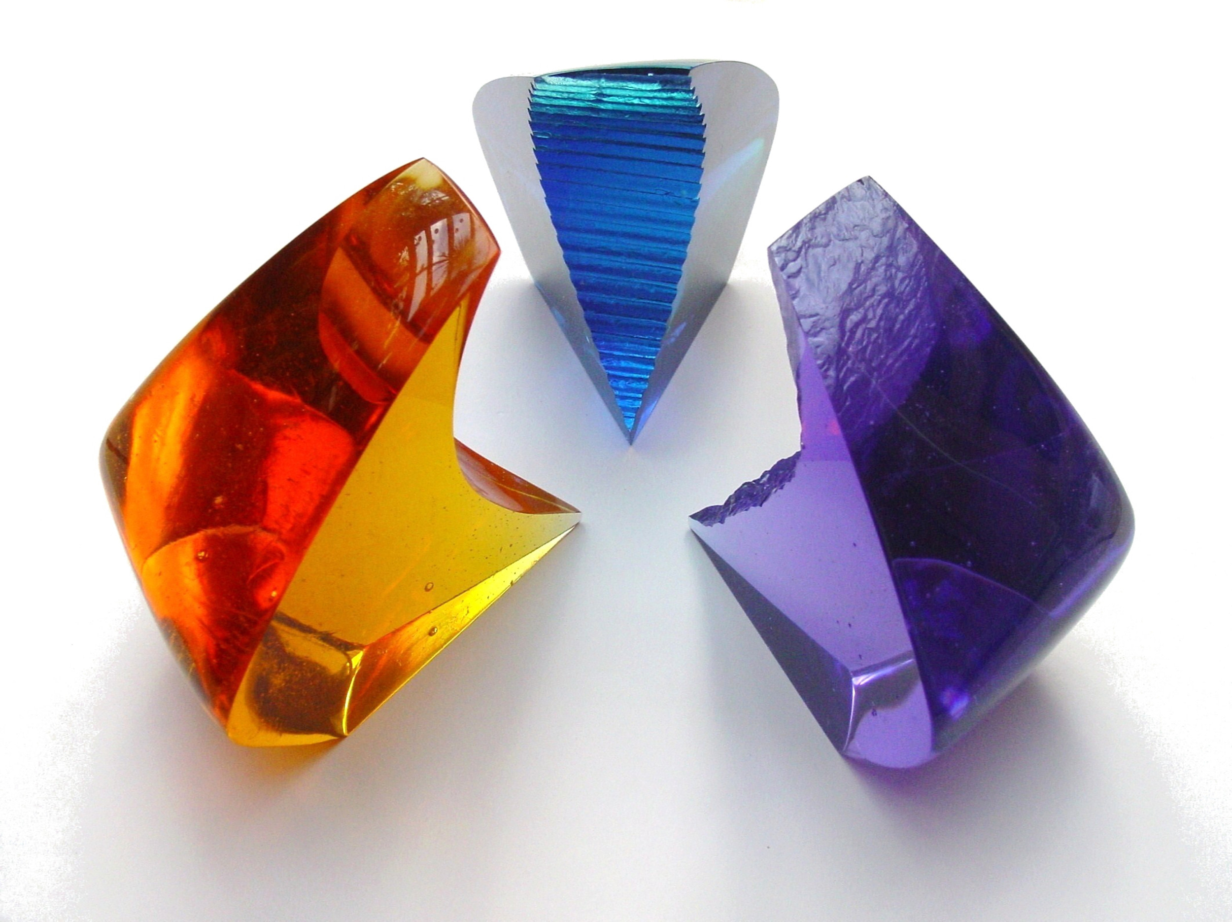 RD Glass Cast Glass Sculptures | Unique, original, abstract sculptures