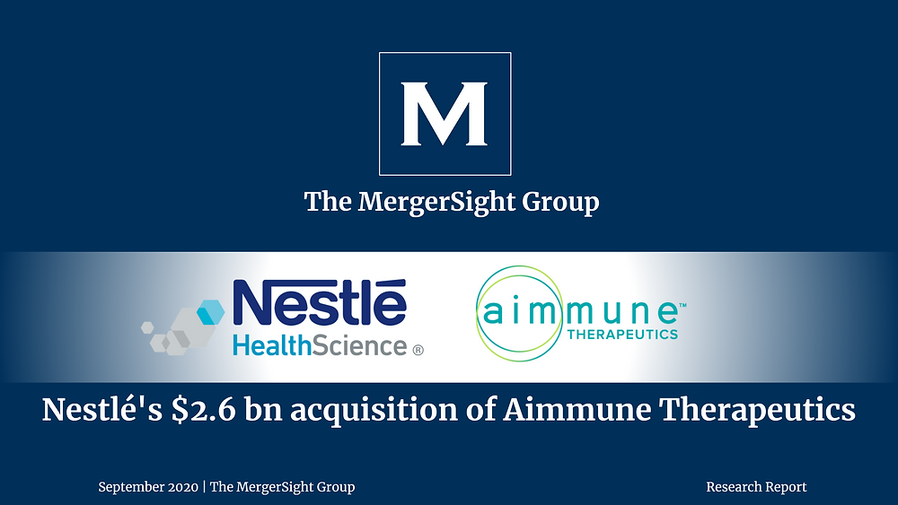 Nestlé's $2.6 Billion Acquisition of Aimmune Therapeutics