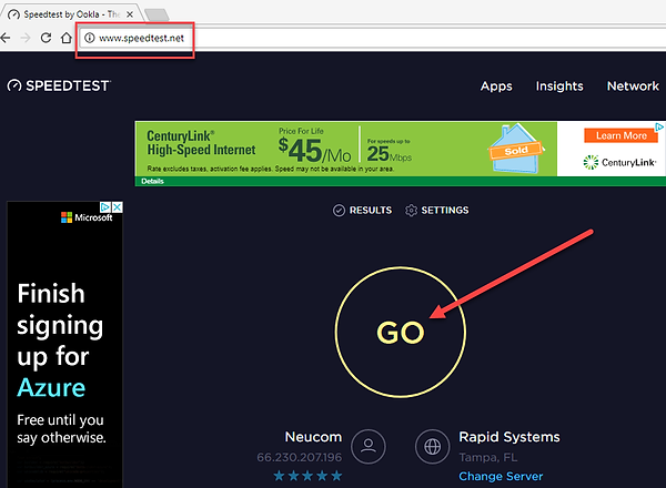 Speed Test Instructions | Beneport GISC Hiring