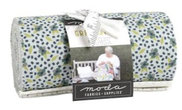 Greenstone Dessert Roll Pre-Cuts by Jen Kingwell for Moda Fabrics