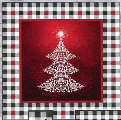 Gradients Holiday Christmas Tree Panel Quilt Kit