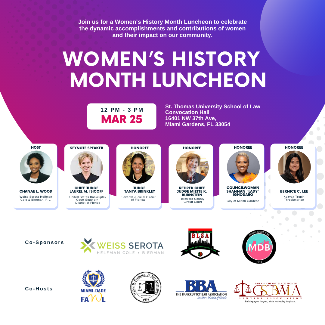 Women's History Month Luncheon | Mdfawl