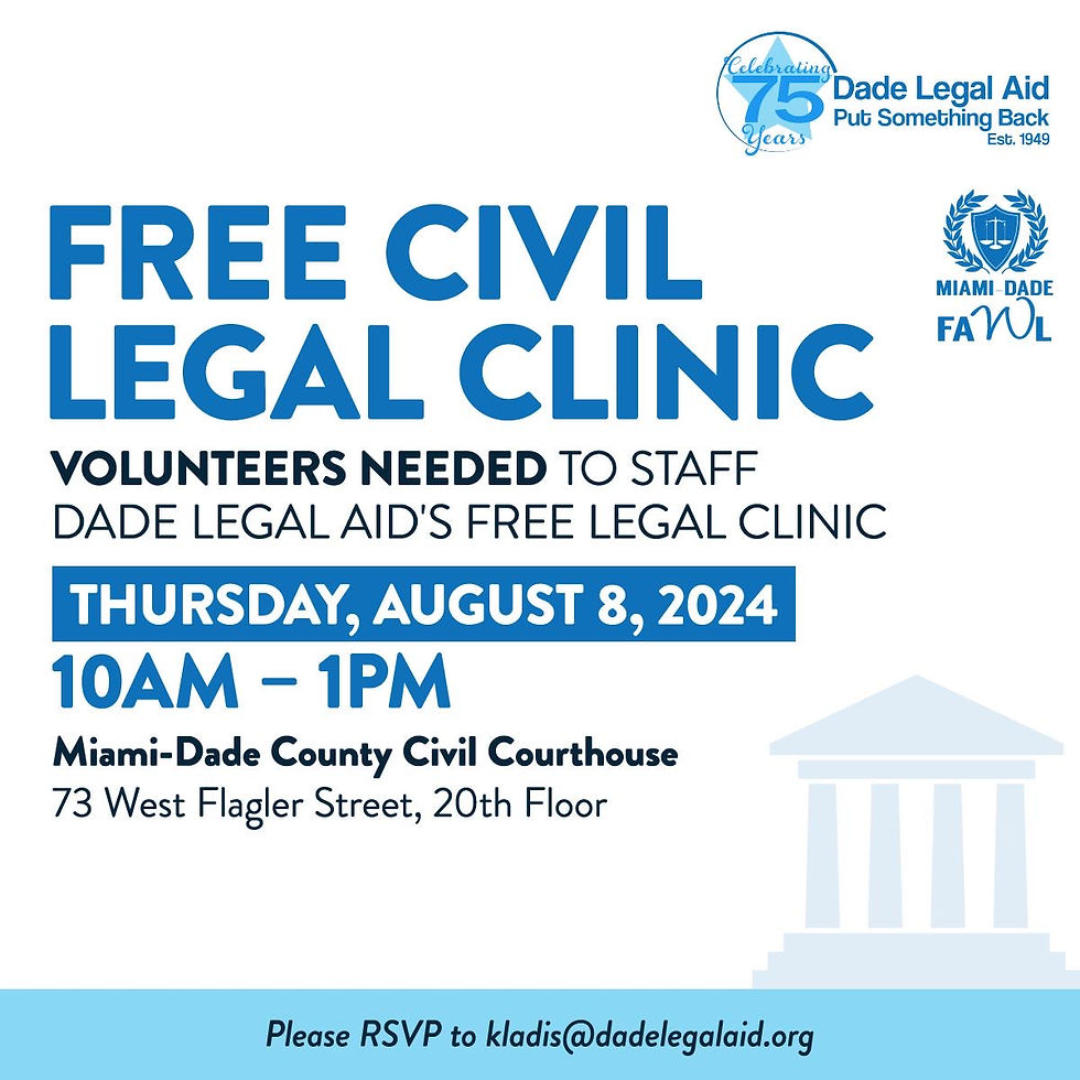 Dade Legal Aid - Civil Legal Clinic | Mdfawl