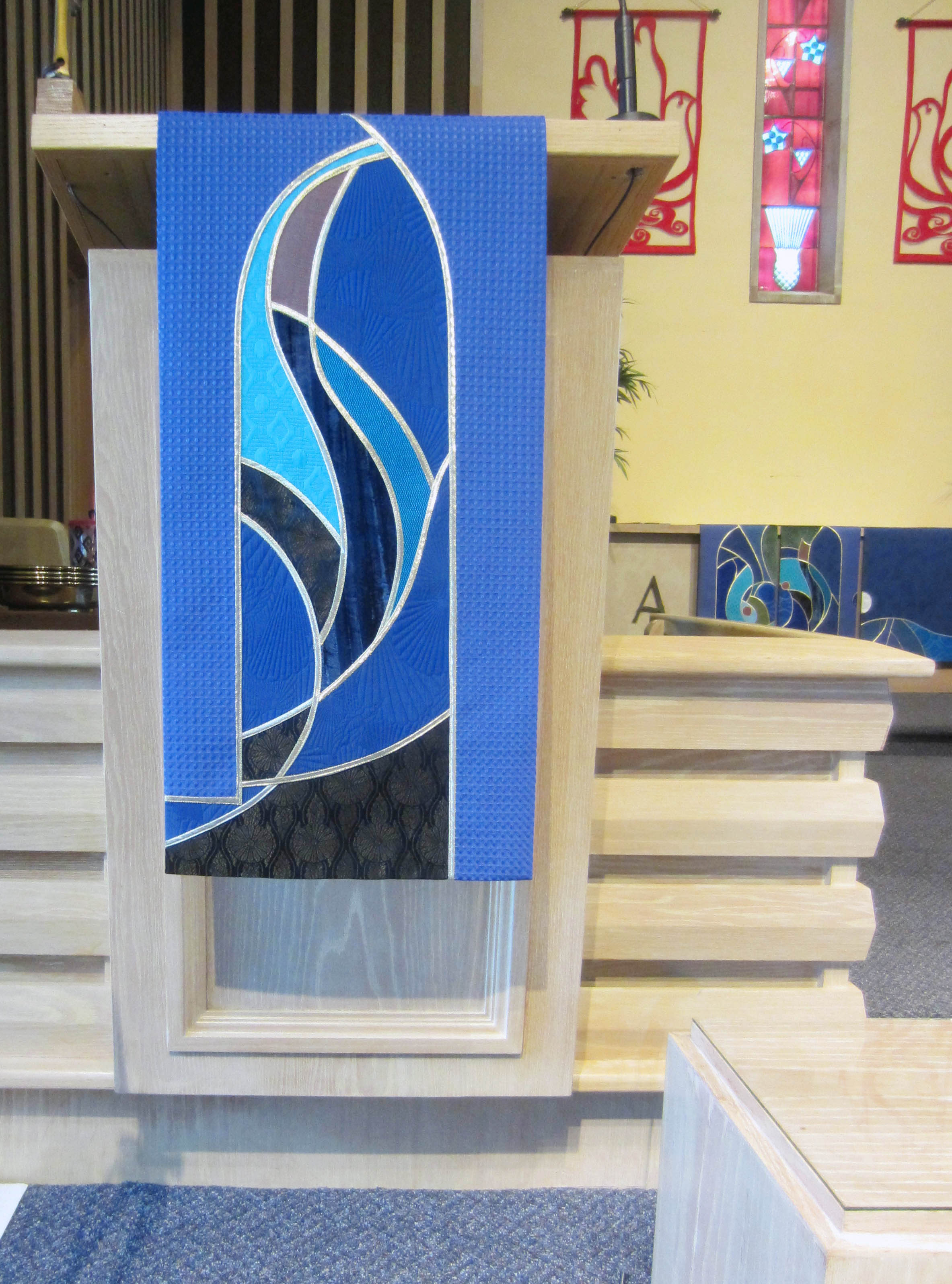 Handmade custom paraments, banners and stoles.