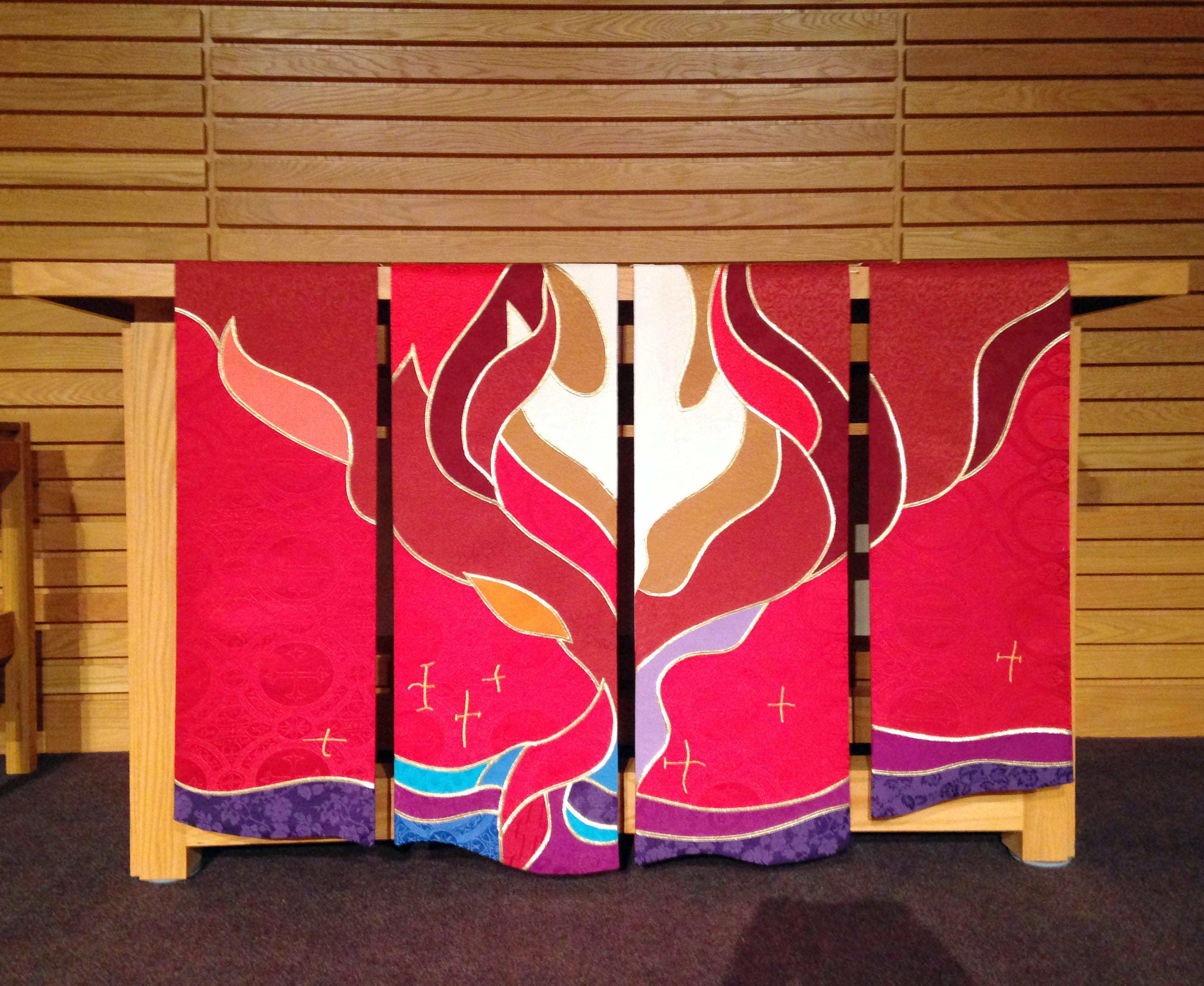 Handmade custom paraments, banners and stoles.