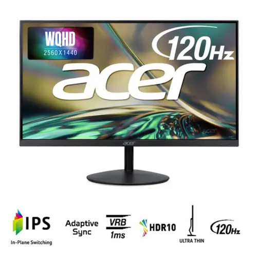 ACER SA272U G0BMIIPX 27 WQHD IPS 120HZ GAMING MONITOR -BLACK | clicknet ...